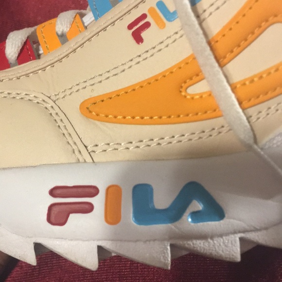 Fila | Shoes | Colorful Tan Filas | Poshmark